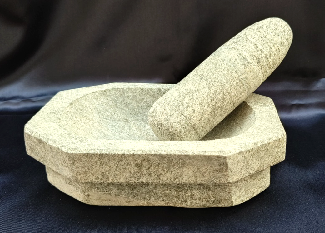 Indian Stone Mortar And Pestle