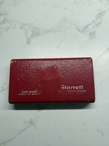 Starrett No. 711 Last Word Dial Test Indicator Set 0.001 Made in USA ...