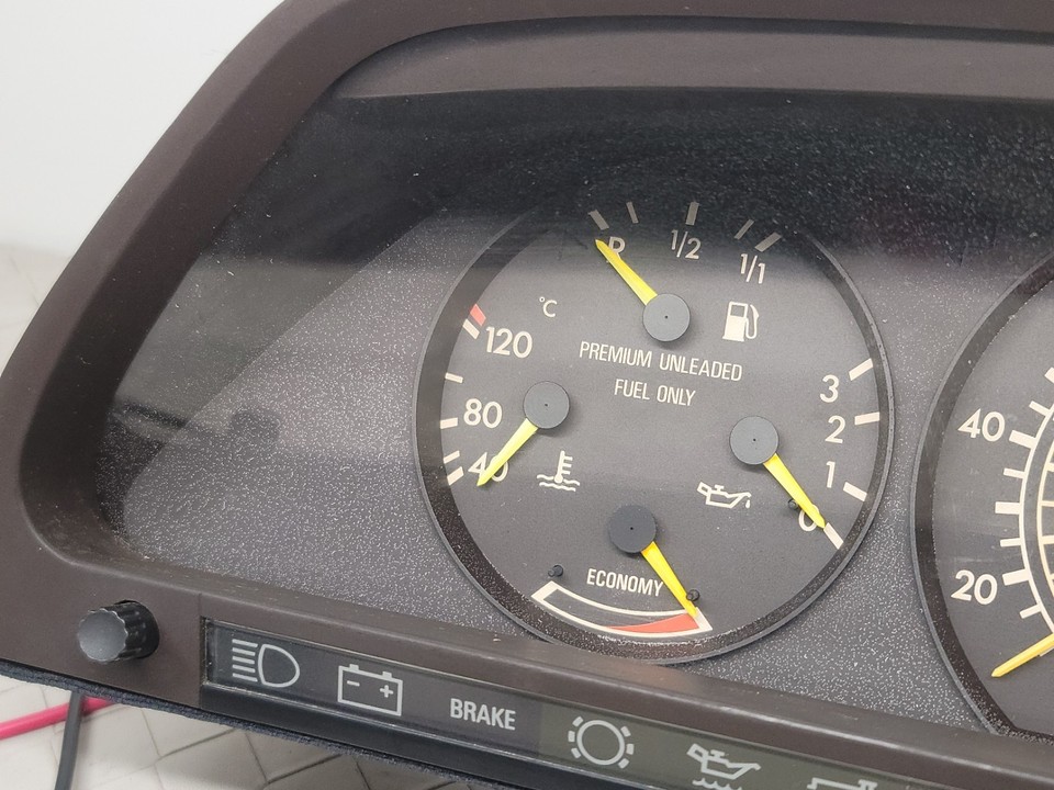 89-91 Mercedes W126 420SEL 560SEC Instrument Cluster Speedometer ...