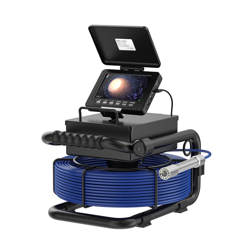 30M Pipe Inspection Camera with 512Hz Locator Sewer Camera Self ...