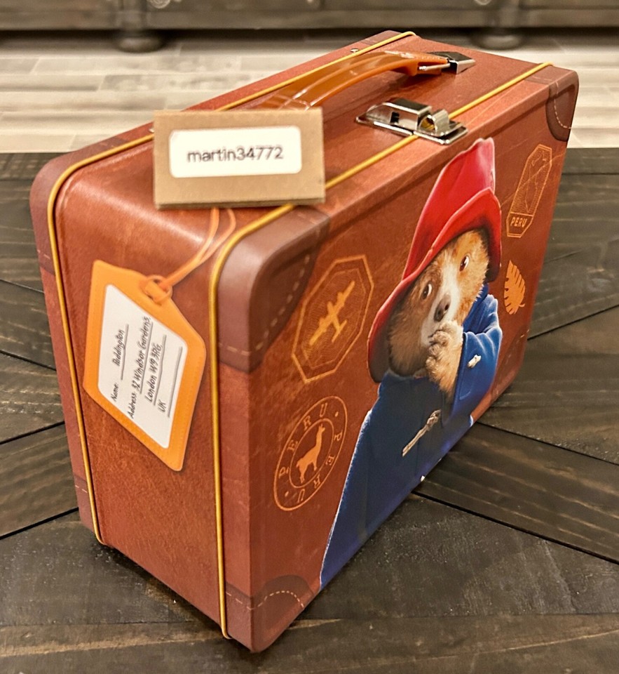 New Paddington Bear in Peru Suitcase Popcorn Bucket Tin Cinemark AMC ...