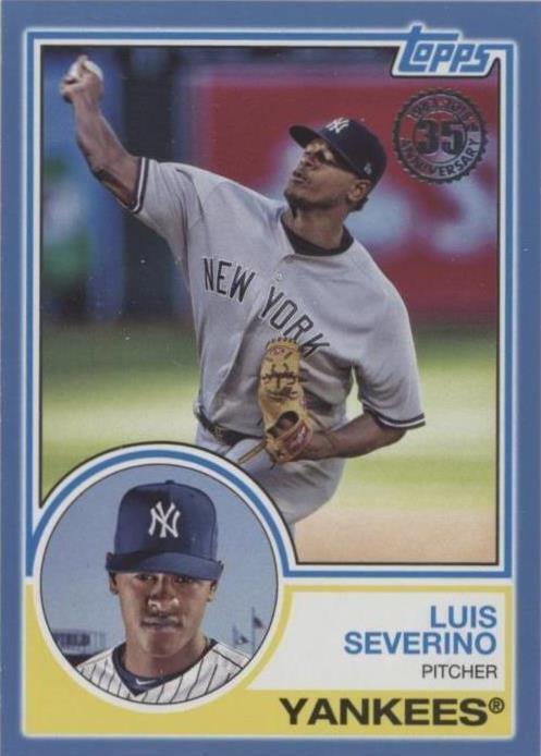 2018 Topps - 1983 Topps Design Luis Severino #83-28 Blue for sale ...