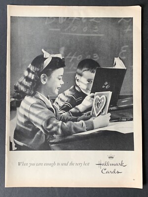 1960 Hallmark Cards Vintage Print Ad Artwork Advertisement Magazine Mad ...