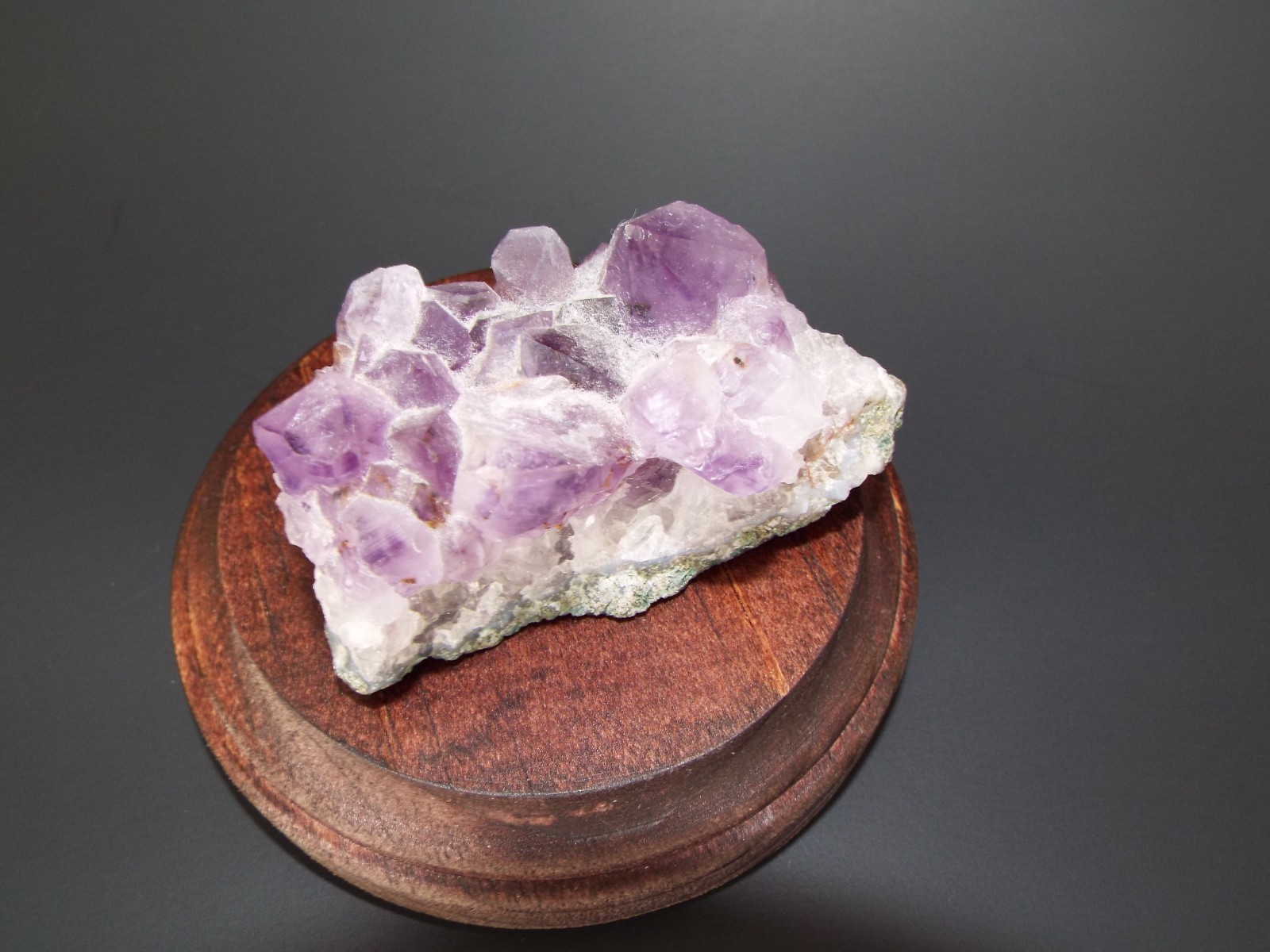 Mahogany Finish Large Round Wood Display Plaque. Display Base. Stand ...