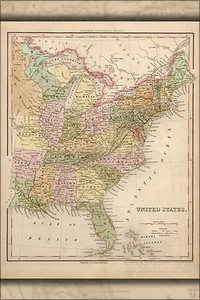 Poster, Many Sizes; Map Of United States 1844 | eBay