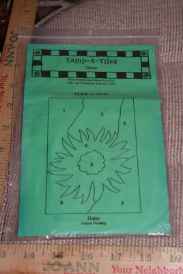 Tamp-A-Tiles Stencil Daisy Craft Scrapbooking Art Card Making Fast ...