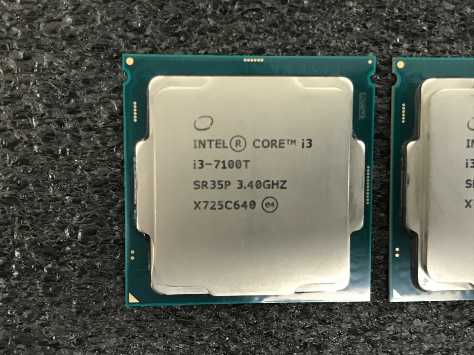 (Lot of 2) Intel Core i3-7100T 3.40GHz Dual-Core CPU SR2HG LGA1151 ...