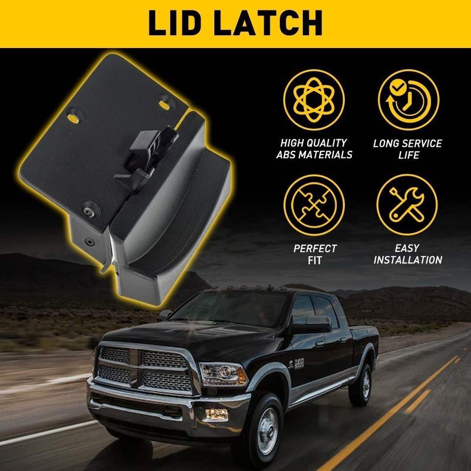 For 2013-2018 Dodge Ram With Full Console Lower Armrest Lid Latch ...