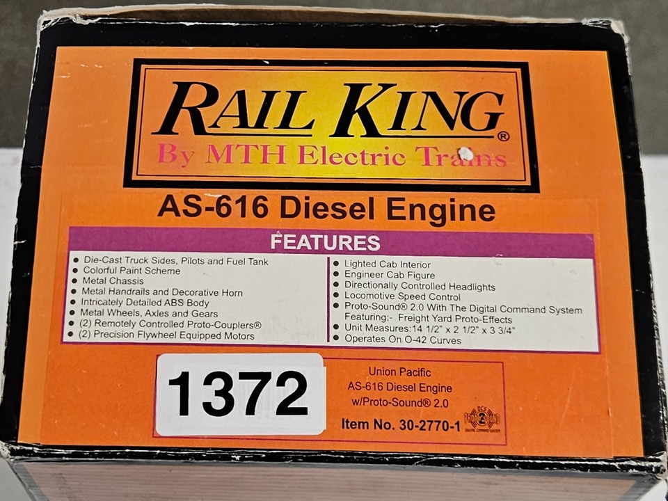 RAILKING MTH AS-616 UNION PACIFIC DIESEL 30-2770-1 DOES NOT WORK | eBay