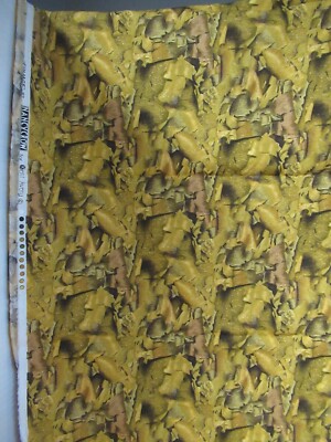 Cotton Quilt Fabric "FOLIAGE" by Nancy Crow for Kent Avery SBTY X 44"W ...