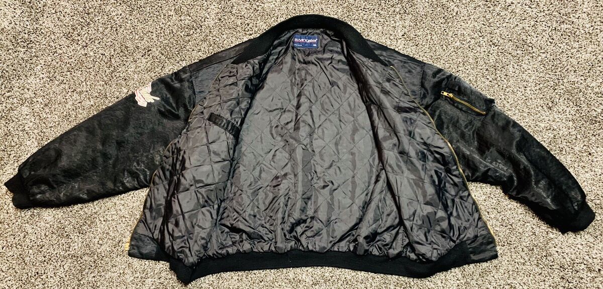 Vintage Snap On Tools Bomber Jacket Swingster Size XL Black Vintage Snap On Tools Bomber Jacket Swingster Size XL Black