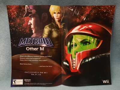 Metroid Other M Print Ad Game Poster Art PROMO Original Nintendo Wii ...