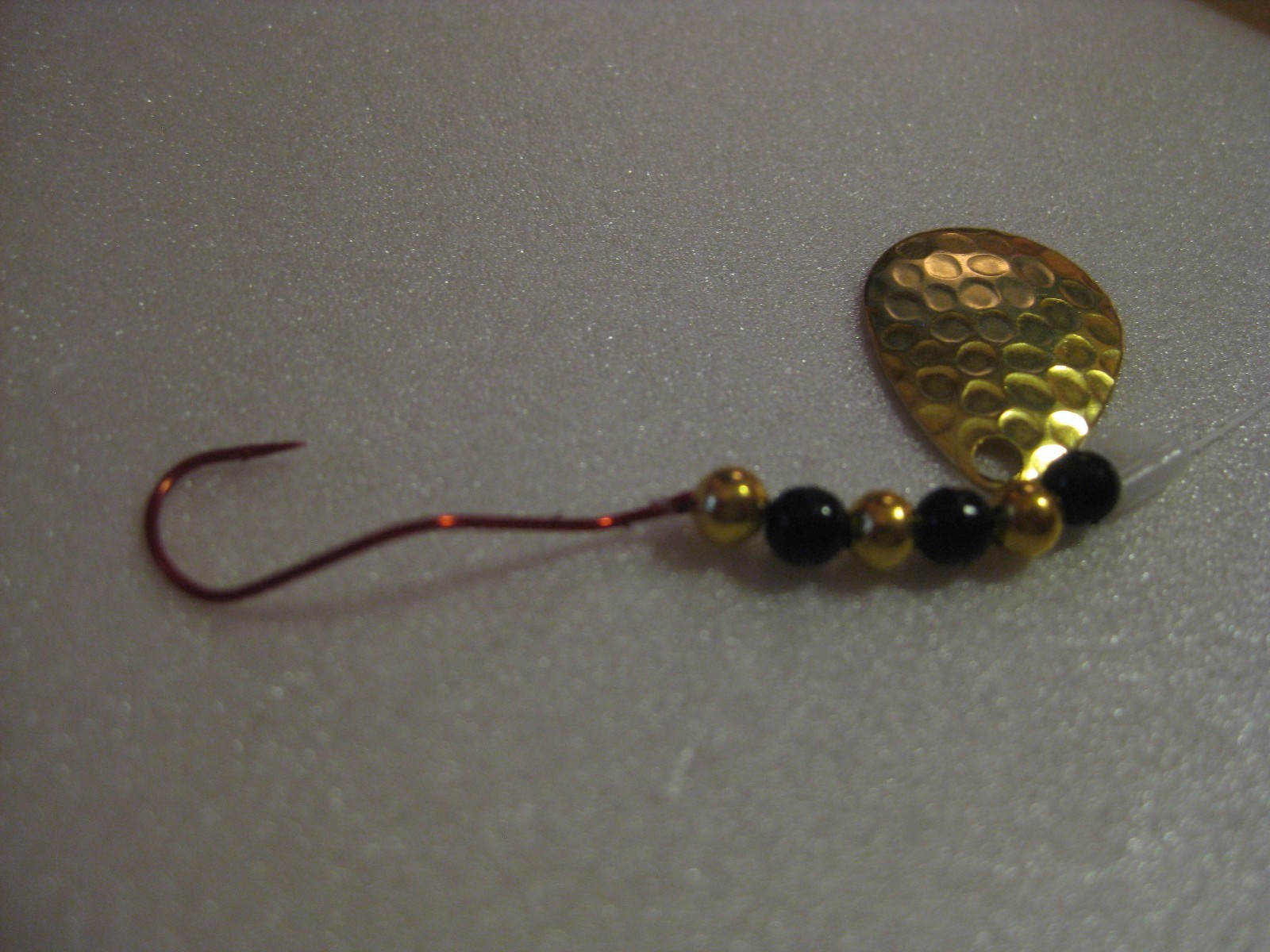 Walleye Red Slow Death Hook Spinner Rigs (Hammered Brass) | eBay