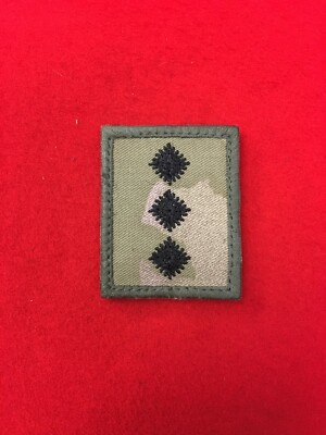 Multicam Captain UBACS Combat Rank Slides Black Captain Helmet Rank ...