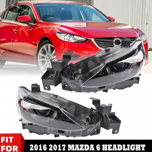 Fit Mazda 6 2016-2017 LED Headlight Right+Left w/ AFS System Daytime ...