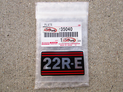 FITS: 84 - 95 TOYOTA 4RUNNER 22R-E ENGINE VALVE STICKER DECAL OEM BRAND ...