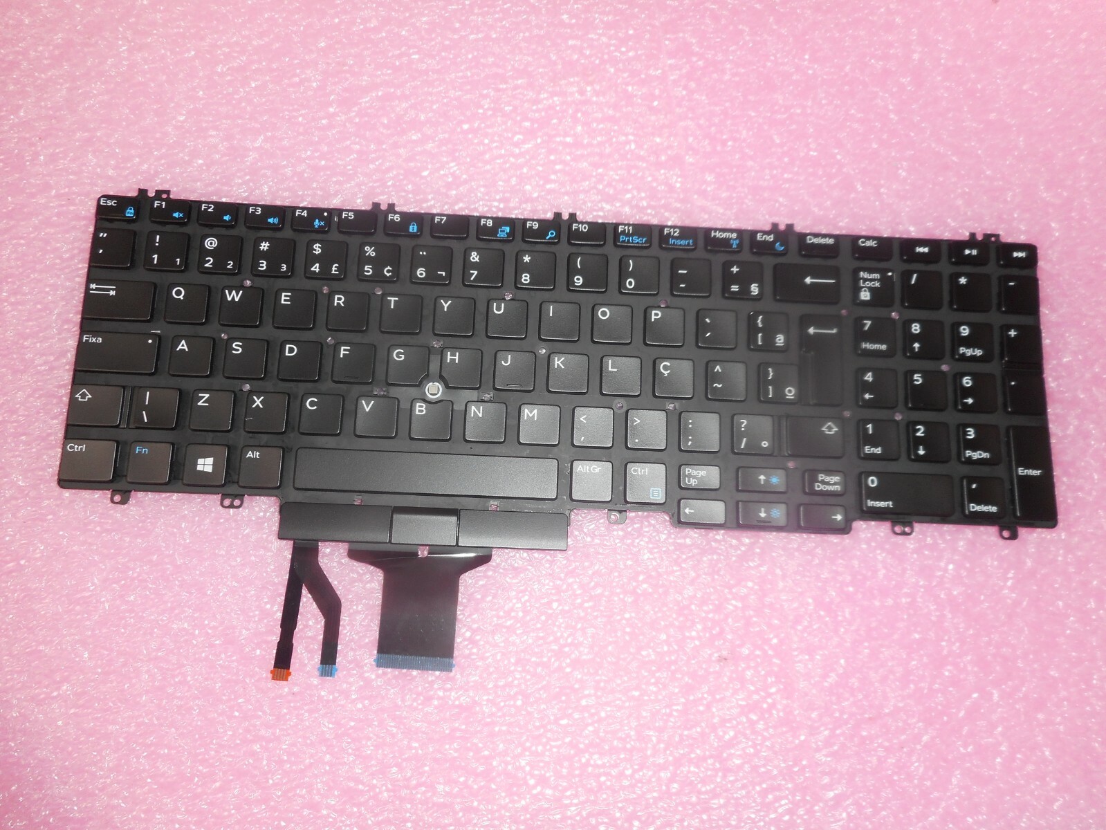 NEW Dell Precision 7730 / 7530 BRAZILIAN NON-BACKLIT Keyboard CHA01 ...