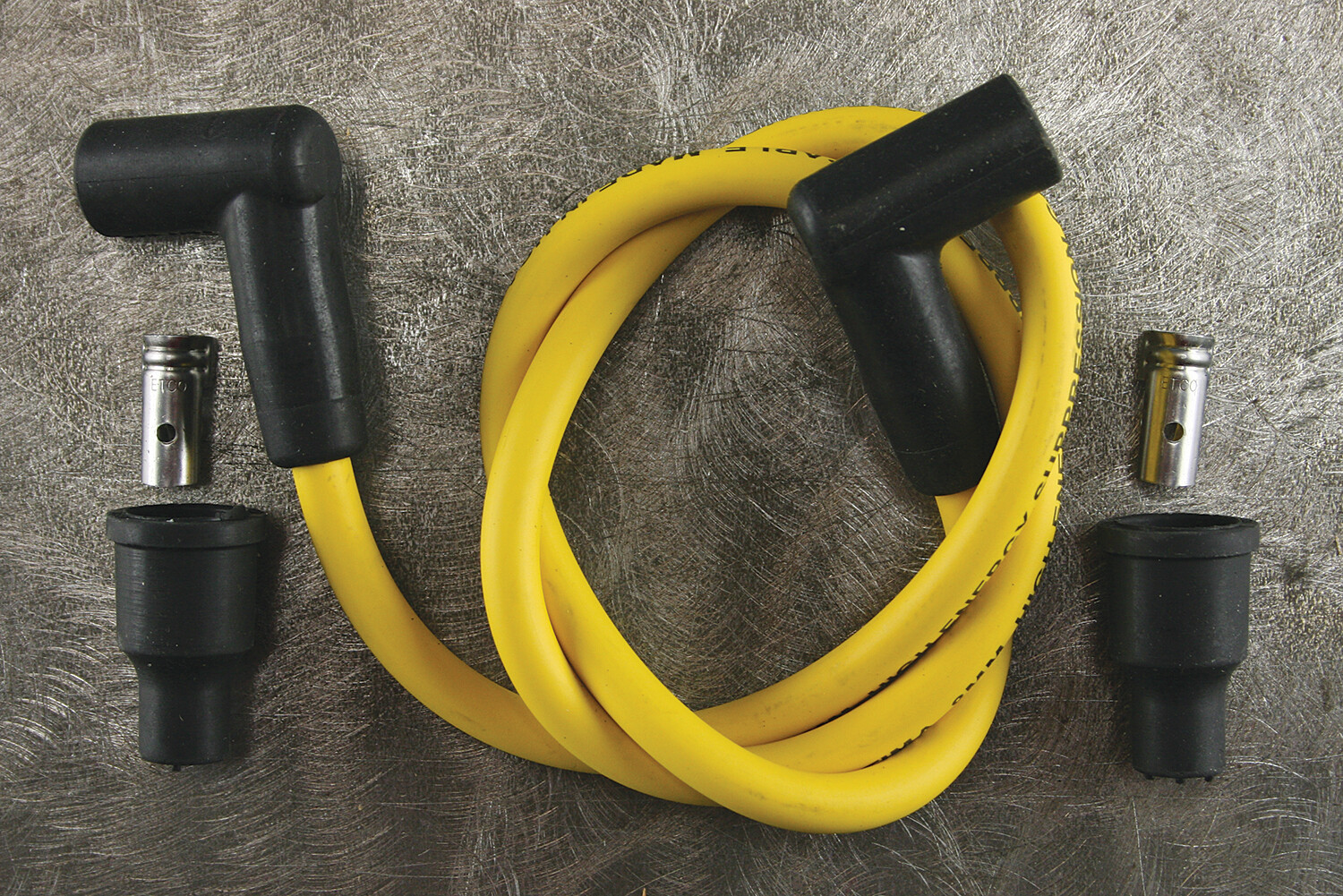 ultima-yellow-8mm-suppression-core-plug-wire-kit-for-harley-models-ebay