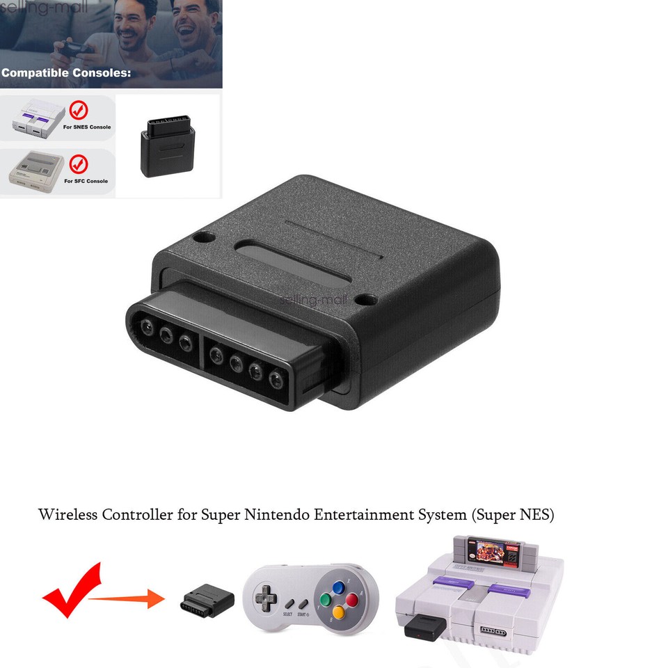 2.4G Wireless SNES Controller for Super NES Original SNES SFC PC ...