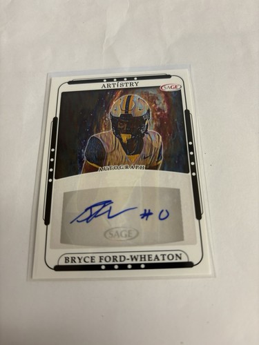 2023 SAGE Artistry - Autographs Bryce Ford-Wheaton #ART-BFW (AU, RC ...