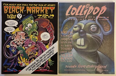 BLACK MARKET ZINE #12 Punk Mag. Film, Music and Comix For The Sick At ...
