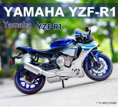New 1:12 Scale Diecast YAMAHA YZF-R6 2020 Motorcycle Model Plastic ...