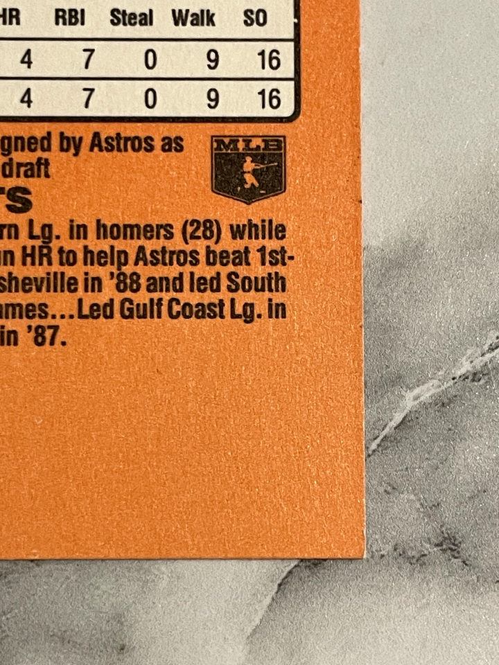 1990 Donruss Eric Anthony ULTRA RARE Misprint Error Baseball Card ...
