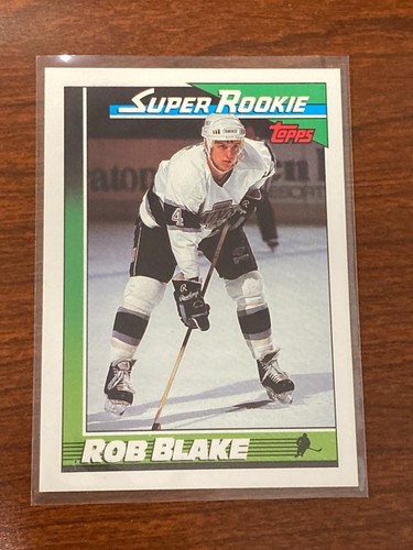 ROB BLAKE 1991-92 TOPPS LOS ANGELES KINGS SUPER ROOKIE CARD #6 | eBay