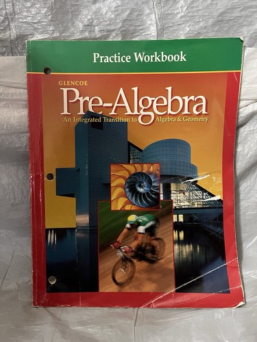 Glance Pre-Algebra Practice Workbook, Half Used, Homeschool | eBay