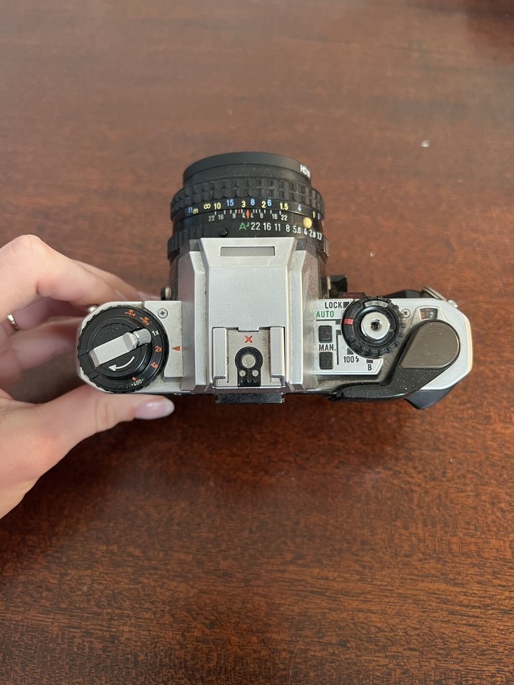 Pentax Program Plus 35mm SLR Film Camera w/ 50mm Lens, TESTED & WORKING ...