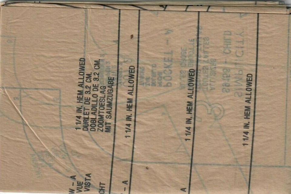 Simplicity 9156/R10611 Sewing Pattern Children/Girls Top Shorts A-Line ...