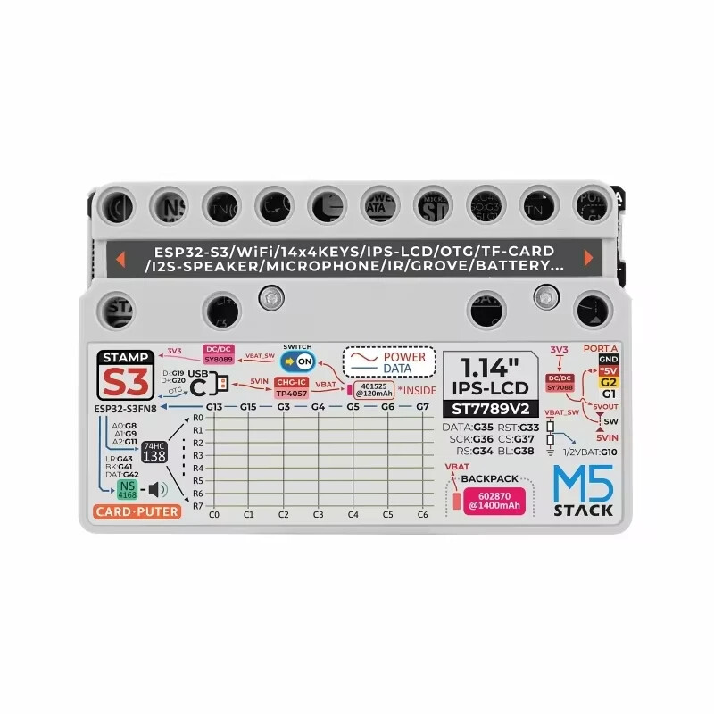 56 Buttons M5stack Cardputer StampS3 Programmable Development Keyboard ...