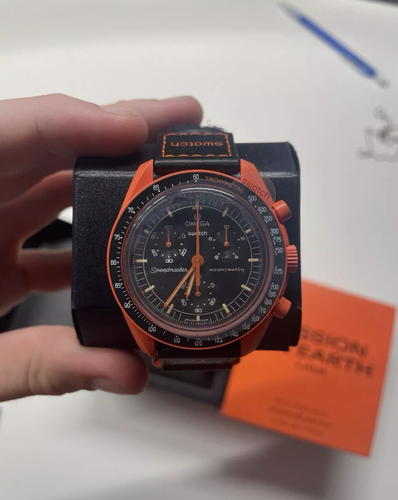 Omega x Swatch Mission On Earth Lava MoonSwatch Mission To Earth With ...