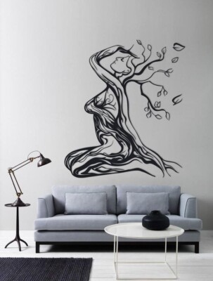 Woman Tree Branches DXF Laser Cutting Files, Plan For CNC wall art hot ...