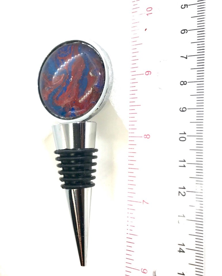 Handmade Hand painted Wine bottle stoppers unique gift ideas wearable ...