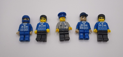 Best-Lock Building Toys Police Officer Figures Lot of (5) Works with ...