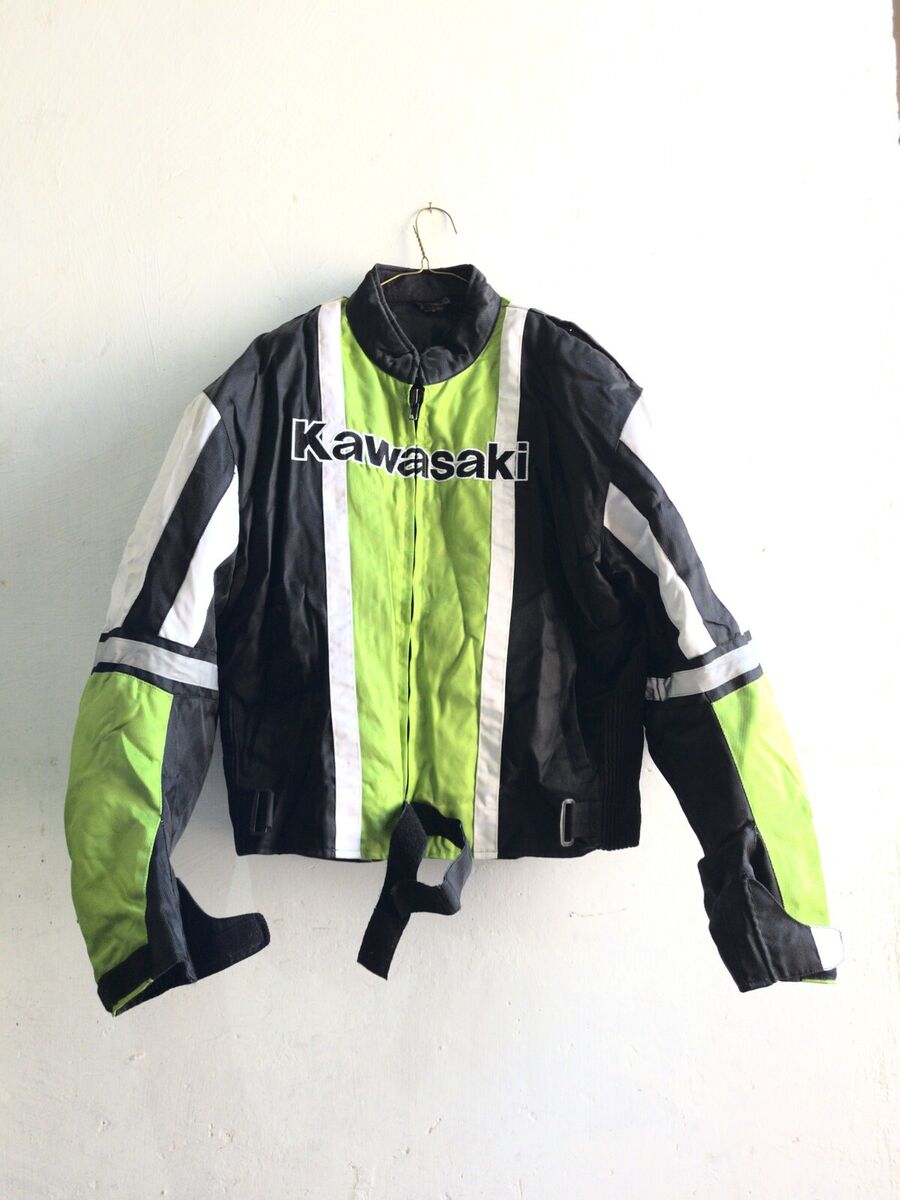 Vintage Kawasaki ZX Rider green motorcycle jacket Authentic Vintage Kawasaki ZX Rider green motorcycle jacket Authentic