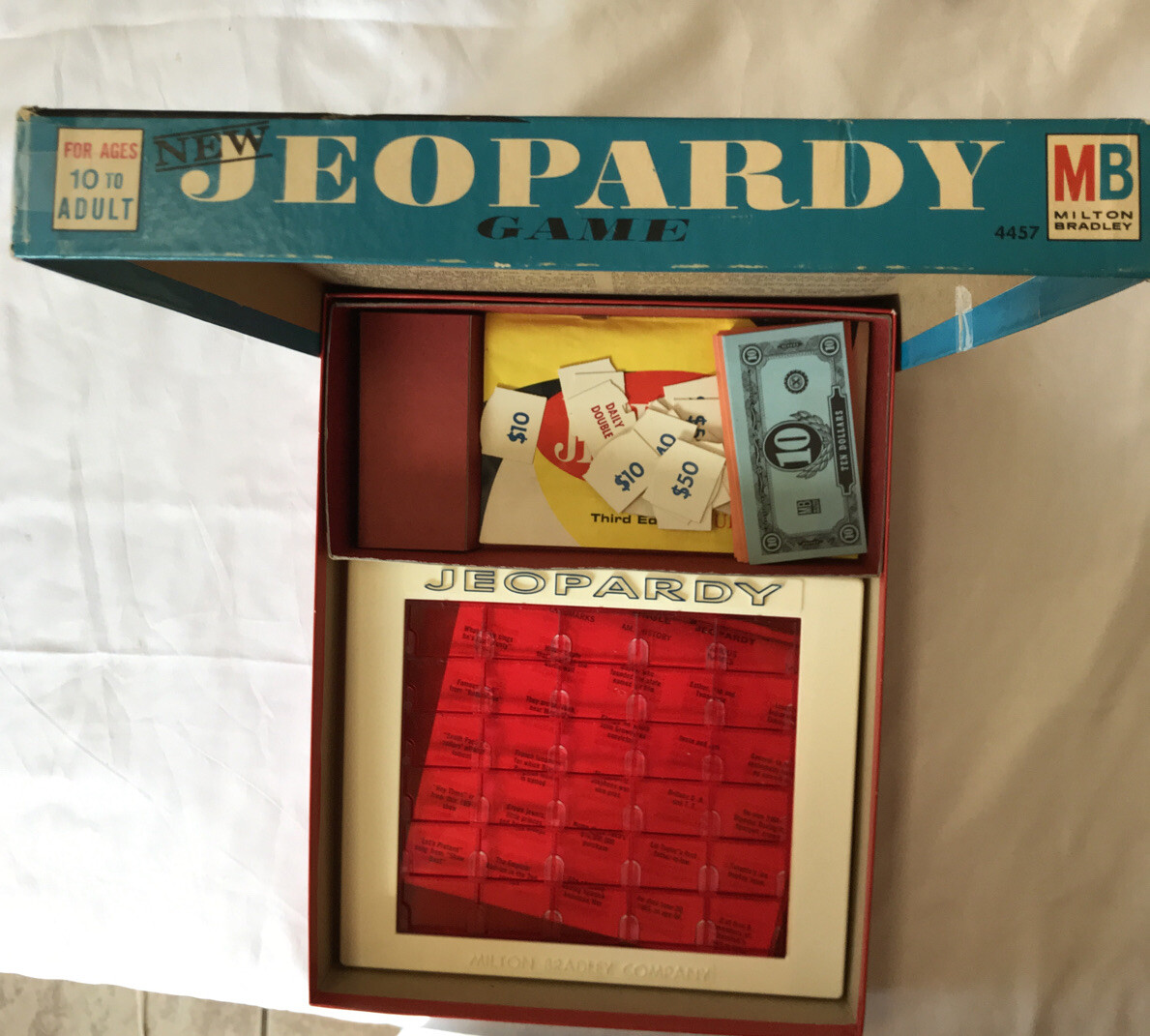 Vintage JEOPARDY 3rd Edition Home Version Board Game Vintage 1964 ...