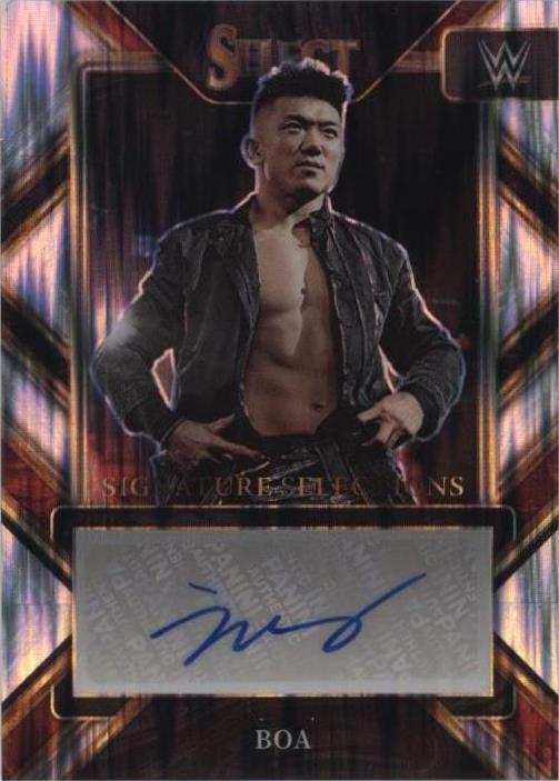 2023 Panini Select WWE - Signature Selections Boa #SL-BOA Flash Prizm ...