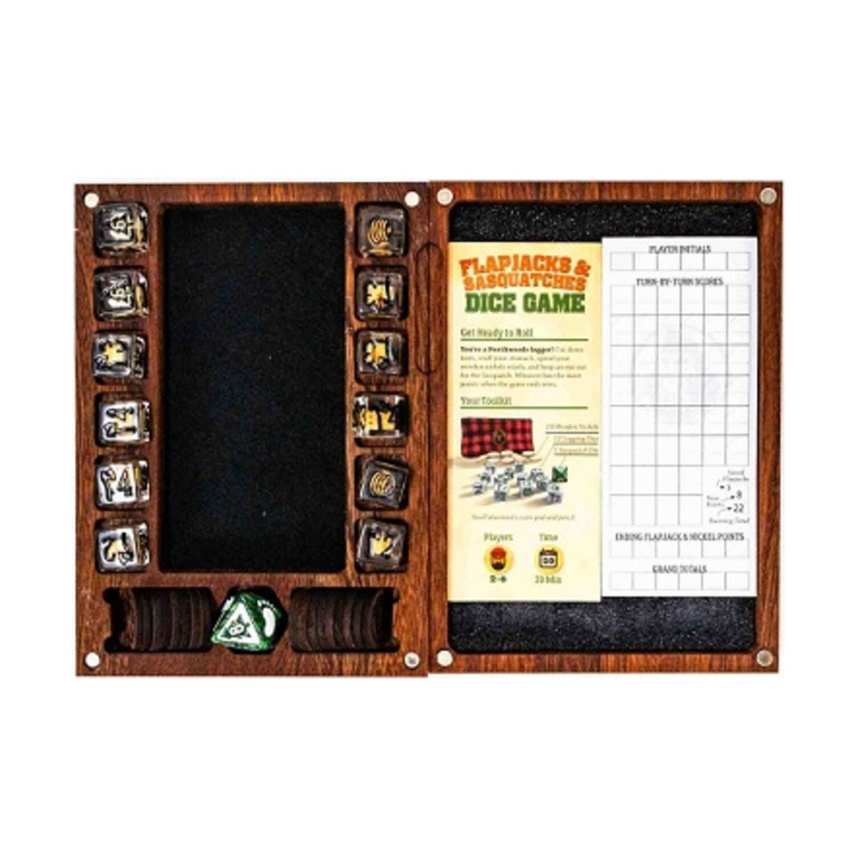 Prolific Card Game Flapjacks & Sasquatches Dice Game (Mahogany Collect ...