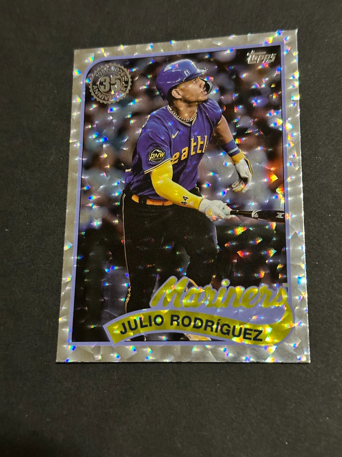 2024 Topps Julio Rodriguez 1989 SILVER CRACKLE FOIL #89B-66 - FREE ...