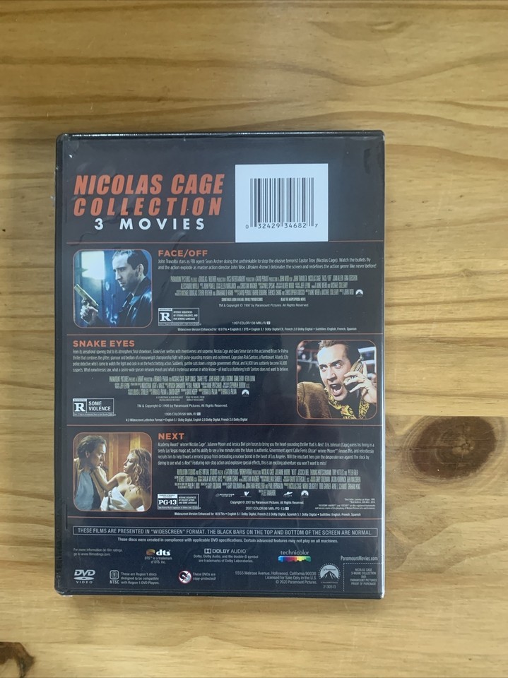Nicolas Cage: 3-Movie Collection (DVD) 32429346827| eBay
