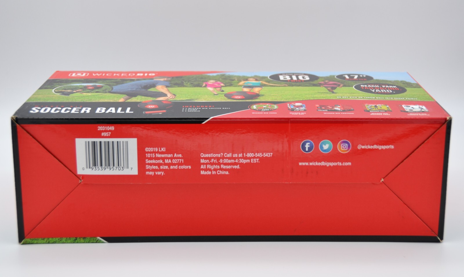 18" Wicked Big Sports Soccer Ball Supersized for Outdoor Sport Tailgate ...