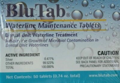 BluTab Dental Waterline Maintenance Treatment 50 Tablets 2 Litres ...