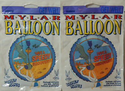 Vintage 1992 Mylar Balloon Looney Tunes Road Runner "Have a Speedy ...