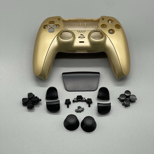 Gold PS5 DualSense Controller Full Set Shell Case Cover - PlayStation 5 ...