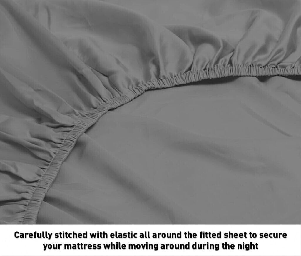 Split Flex Top King Fitted Sheet 2 Pack Deep Pocket for Sleep Number ...