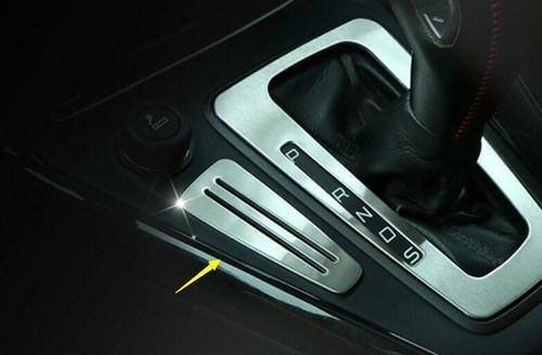 For Ford Focus 2015-18 Silver Steel Central Console Card Slot Panel ...