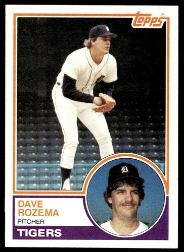 1983 Topps Baseball Card Dave Rozema Detroit Tigers #562 | eBay