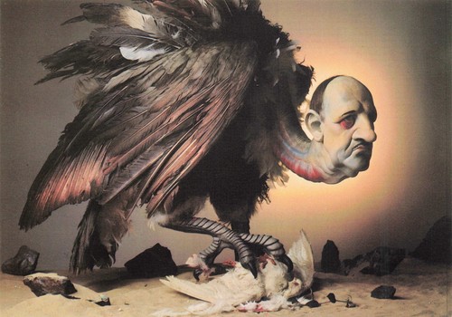 Joseph Luns NATO Secretary by Roger Law & Peter Fluck VTG Art Postcard ...